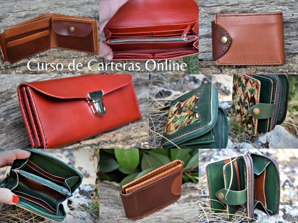 CURSO DE CARTERAS COMPLETO -Online - Academia del Cuero Raquel Berea